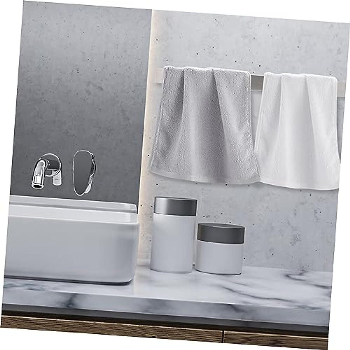 DOITOOL 3 Sets Stainless Steel Towel Mounted Towel Hanging Storage Holder Bathroom Towel Bar Wall Mounted Clothing Rack Towel Hanger 304 Stainless Steel Shelf Tower