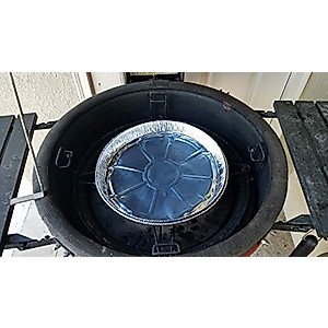 Premium Products Corp. Disposable Drip Pans - 10 Pack -11 Inch by 1 Inch Medium Round Drip Pans - Perfect for Medium, Small & MiniMax Big Green Egg, Kamado Joe Style, Acorn & Weber Grills & Smokers