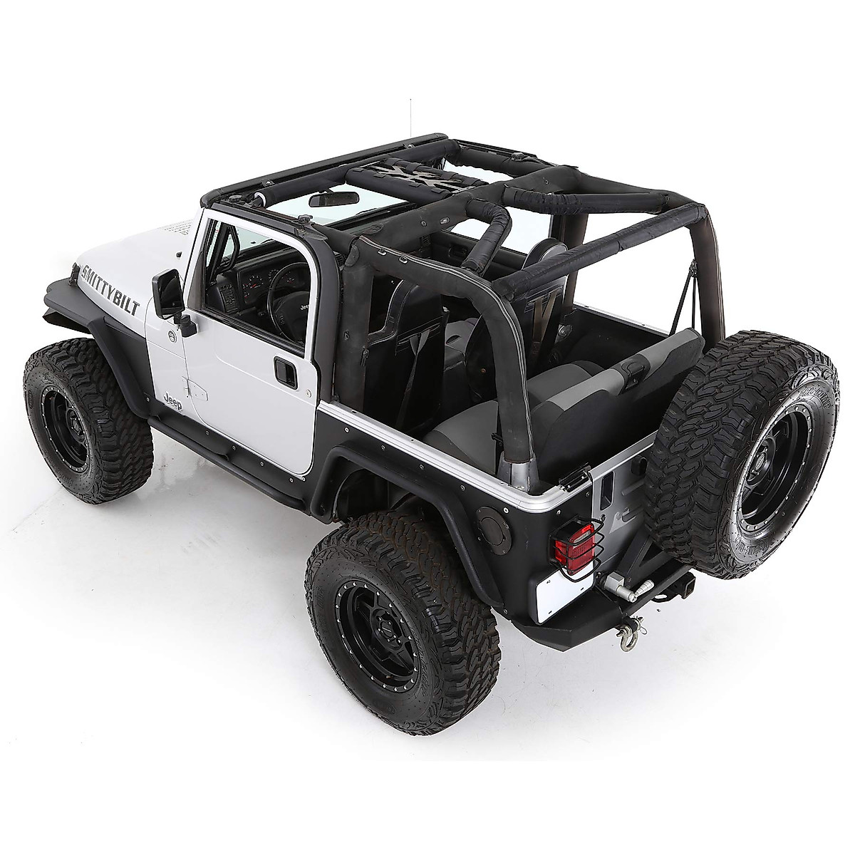 Smittybilt 76900 SRC Cage Kit for Jeep TJ - 7 Piece , Black