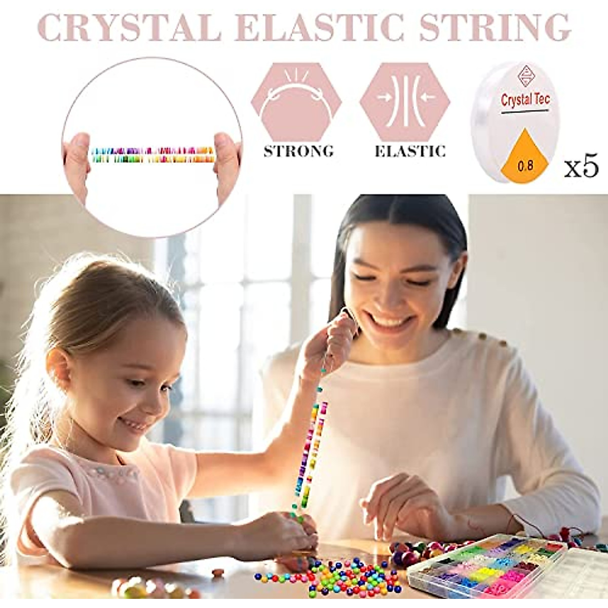 BOZUAN "Become A Fashionista 3 Boxes Polymer Clay Beads for Bracelet Making Kit, 13994PCS 48 Colors Heishi Beads Kit for Teen Girls Crafts for Girls Ages 8-12, with 994PCS Pendanst