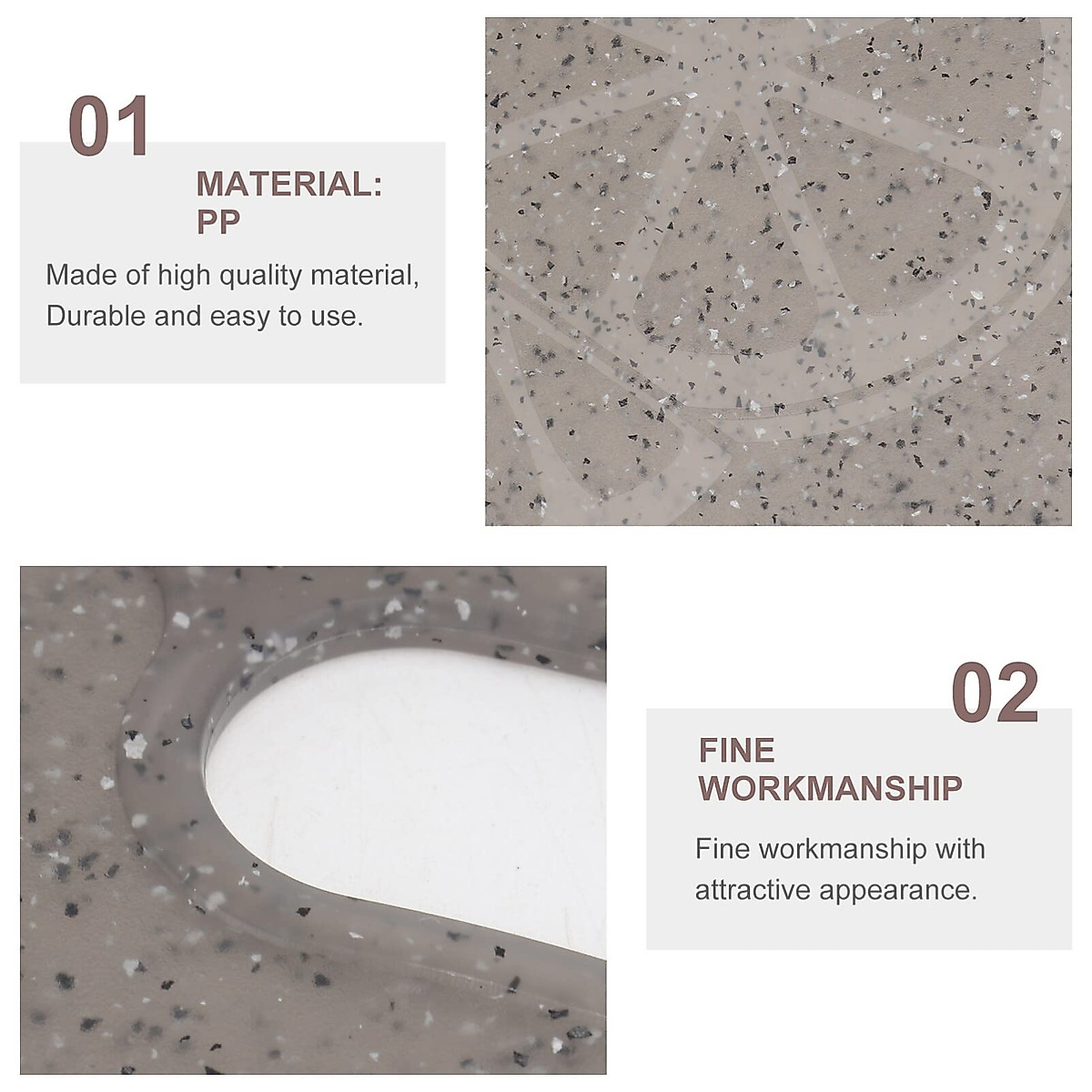 Cabilock Kitchen Cutting Board Round Plastic Chopping Block Hangable Fruit Vegetables Cutting Board with Handles for Home Restaurant Pub 31. 0x0. 5cm