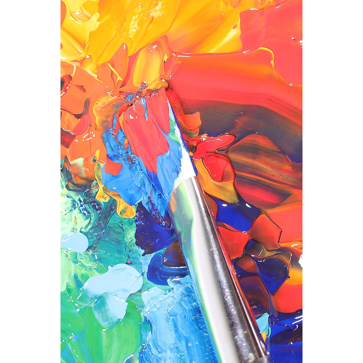 Mont Marte Acrylic Paint Set 24 Colours 36ml, Perfect for Canvas, Wood, Fabric, Leather, Cardboard, Paper, MDF and Crafts