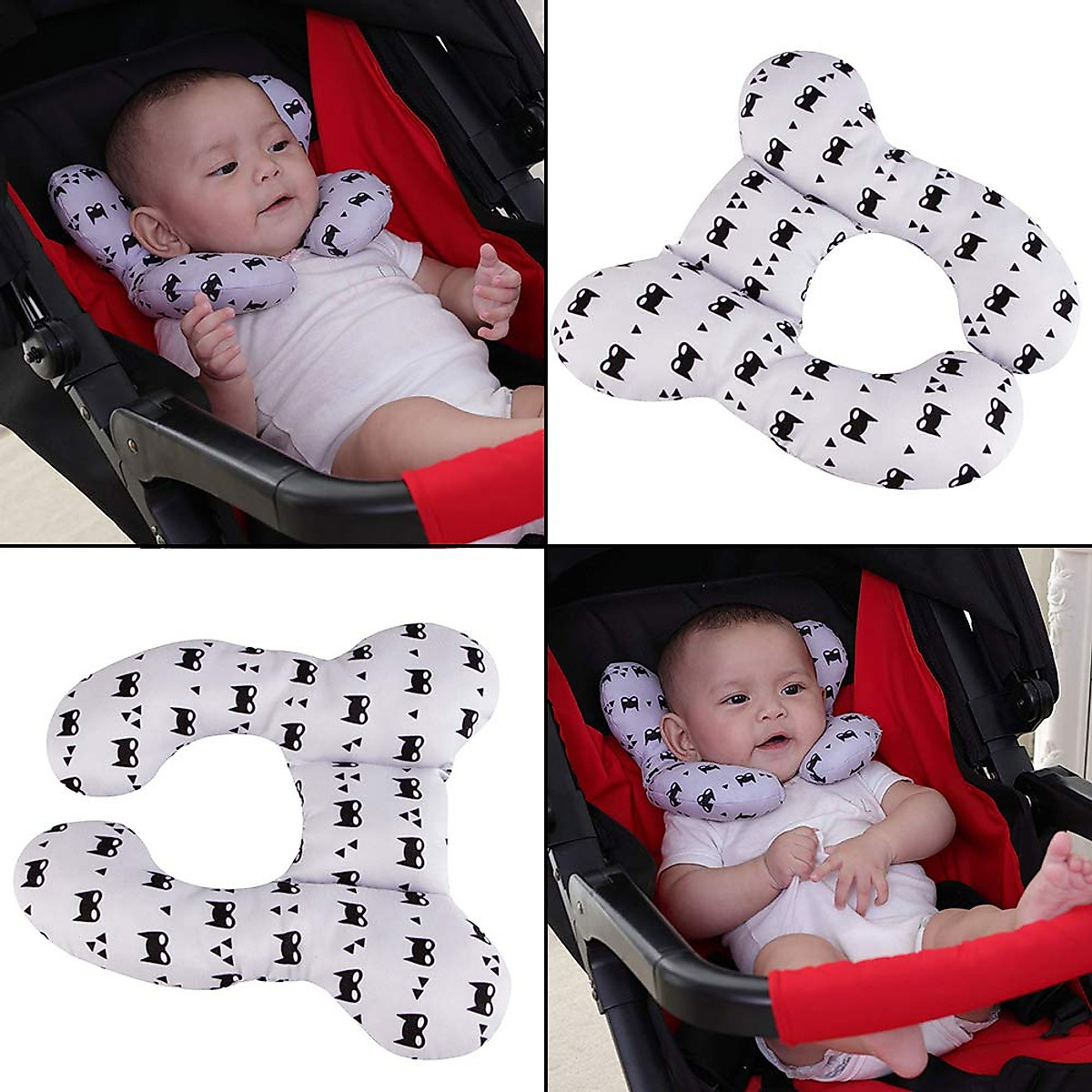 G-Tree Baby Child Head and Neck Support, Pushchair Car Seat Pillow Headrest for 0-1 Years Toddler, Best Gifts for Kids, Batman