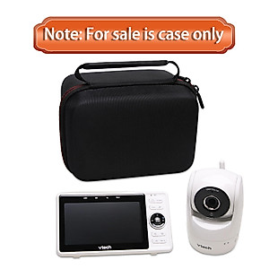 L LTGEM Baby Monitor Travel Case for VTech/Infant Optics DXR-8 PRO Baby Monitor - Hard Protective Carrying Storage Bag