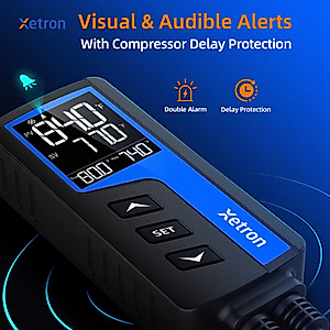 Xetron Temperature and Humidity Controller 110V 10A Digital Humidistat Thermostat Controller Pre-Wired Outlet for Fan Seed Fermentation Reptiles Heater, STC-1000ProTH NoAPP