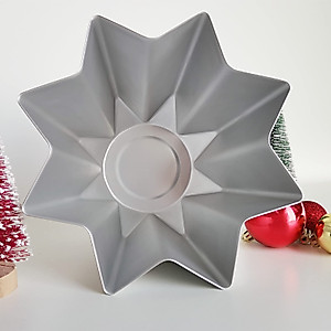 cdbz Pandoro Mold Octagonal Baking Pan Mold,Pandoro Cake Mold Non-stick Mousse Cheese Cake Mold Anode Deep Octagonal Cake Mould Baking Molds Muffin Chocolate Cookie Baking Mould 500g