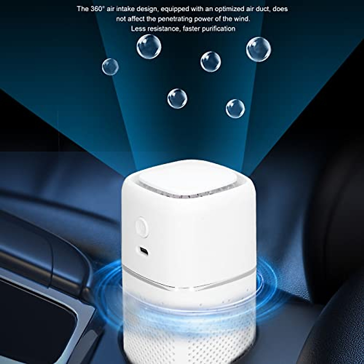 Air Purifier, 30 Million Air Purifier USB Powered Odor Eliminating Air Cleaner 5V Portable Air Purifier for Offices Bedrooms Living Rooms Car