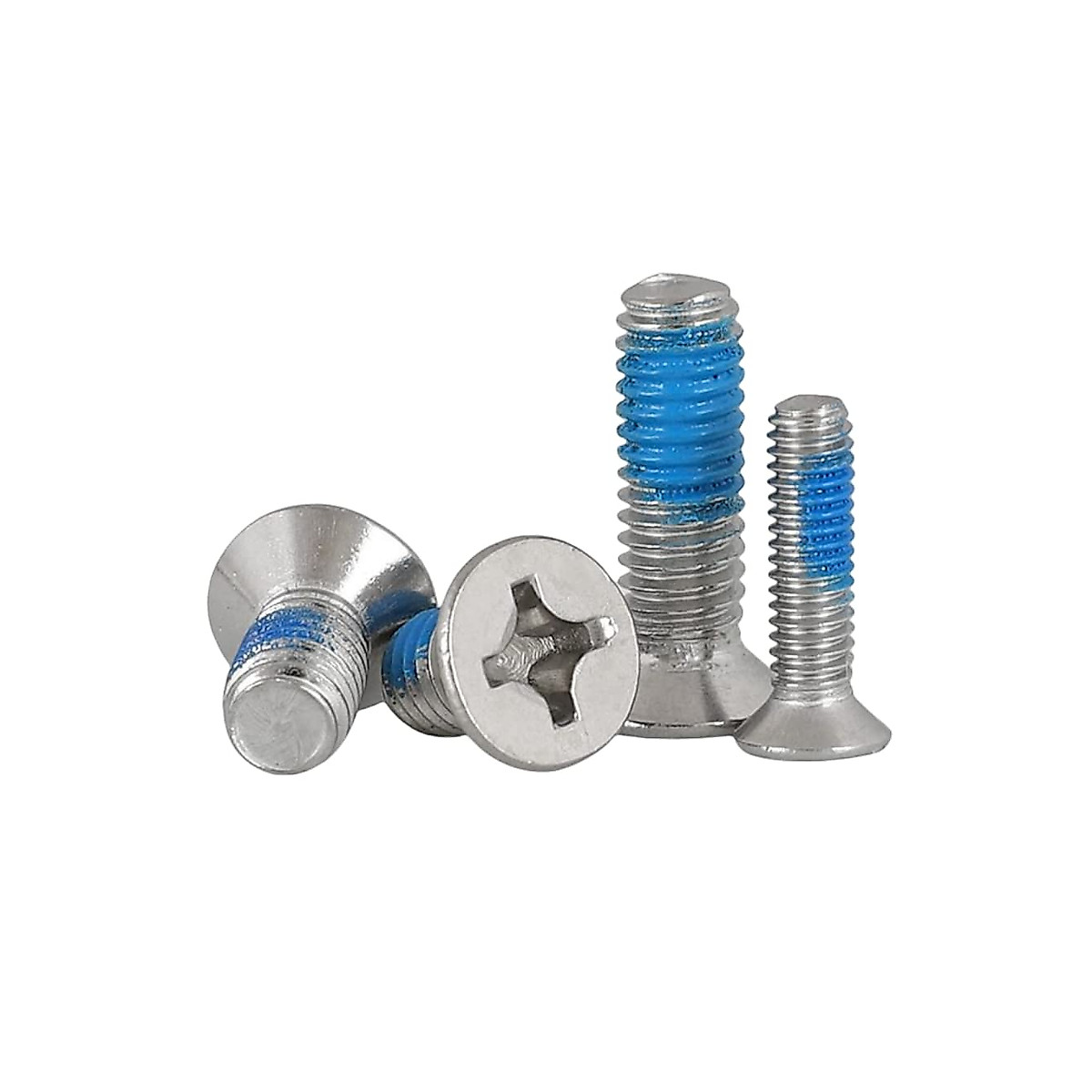 (50pcs) 304 Stainless Steel Cross Head Dispense Anti-dislodging Bolts for Electrical Processing etc. M1.4x6mm