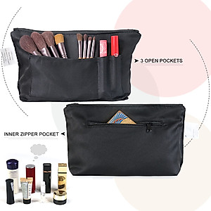 BeeGreen Gifts for Coworkers Mom Personalized Tote Bag Initial Canvas Tote Embroidery Bag Unique Monogram Gift Basket with Makeup Bag & Zipper Pouch for Office Teacher Hostess Sister A