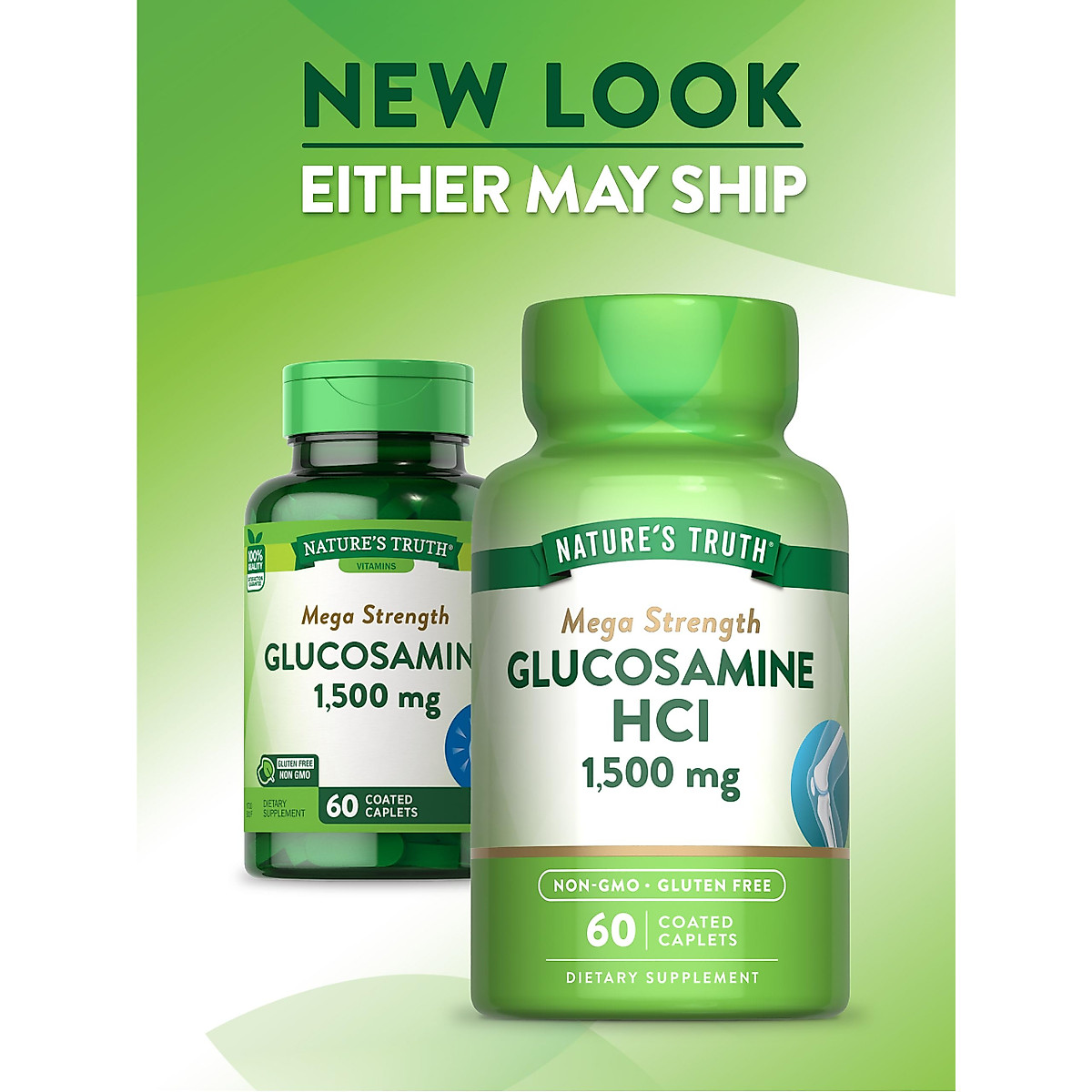Nature's Truth Glucosamine HCI 1500mg | 60 Caplets | Mega Strength Supplement | Non-GMO & Gluten Free Supplement