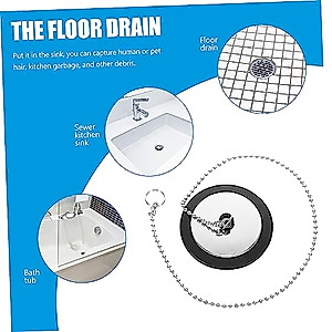 LIFKICH 2pcs Pool Stopper Bathroom Sink Strainer Hair Stopper for Tub Bath Plug Tub Plug Drainage Seal Cover Kitchen Sink Drain Strainer Sink Stopper Sink Sealing Plugs Black Rubber