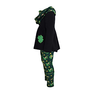Unique Baby Girls St. Patrick's Day Leprechaun 3pc Legging Set (5)