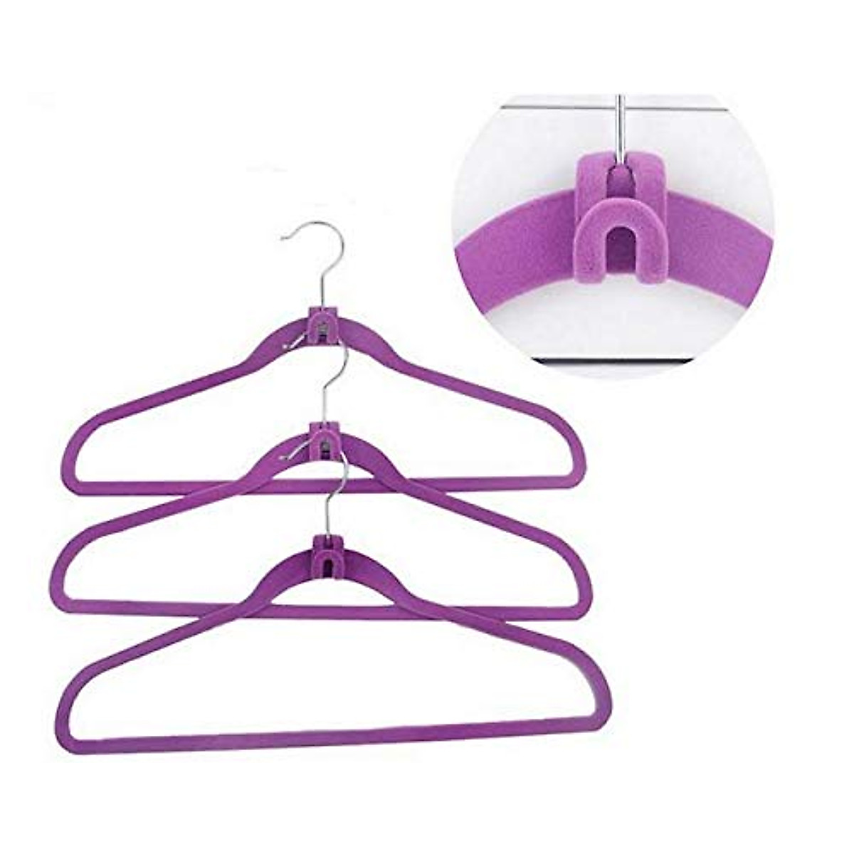 WOIWO 10Pcs Cascading Hanger Hooks Connector for Stack Clothes,Space-Saving Attachment Huggable Style Hangers