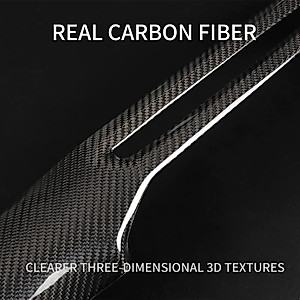 JSWAN Real Carbon Fiber Center Console Dashboard Trim Cover Fit For Toyota Supra GR A90 MK5 (2019-2025) Dash Panel Trim Cover Interior Trim Accessories (Gloss black)