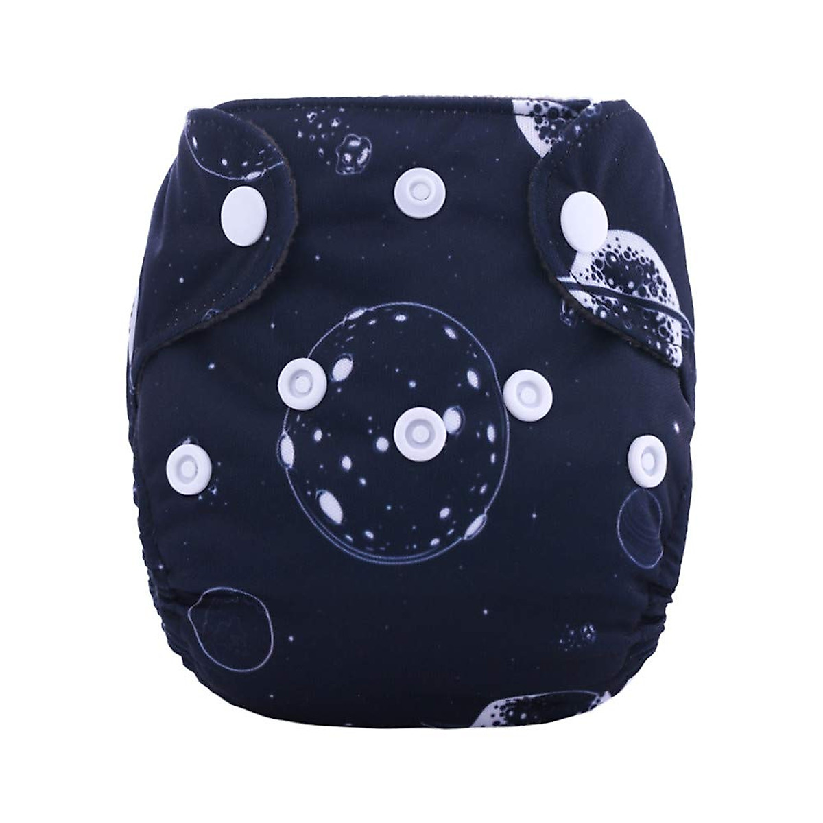 Thank u Mom Cloth Diapers Newborn All in One for Full Term or Preemie Babies or Smaller Infants 6Pack (Space Mysteries)