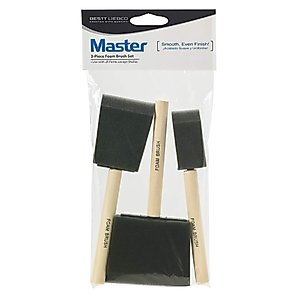 Master Accessories Master 3PC Foam Brush Set