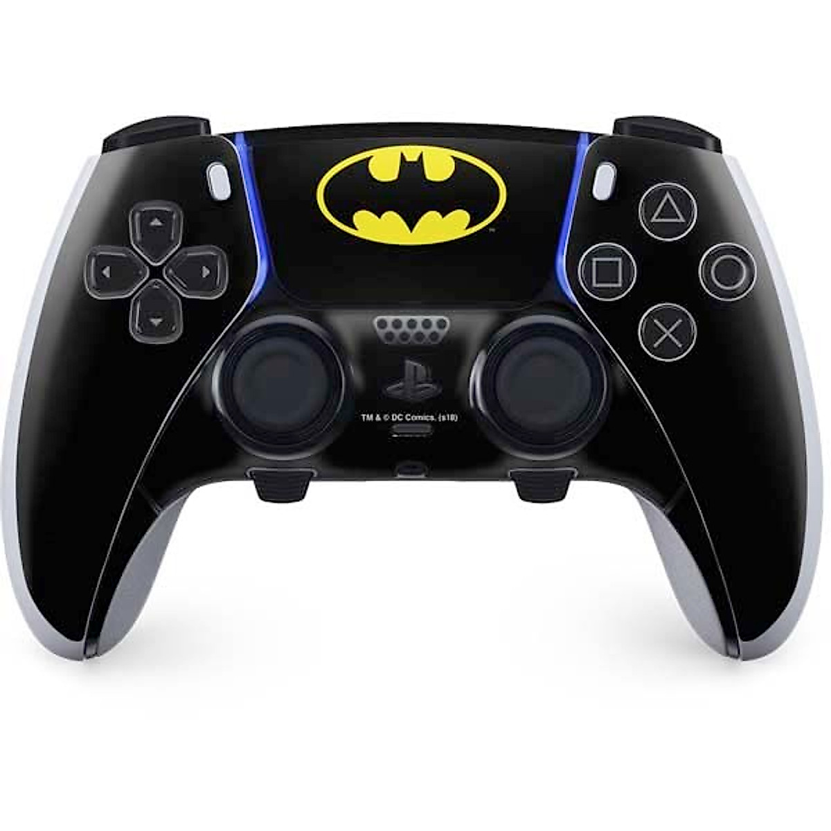 Skinit Gaming Decal Skin Compatible with PS5 DualSense Edge Pro Controller - Officially Licensed Warner Bros Batman Official Logo Design
