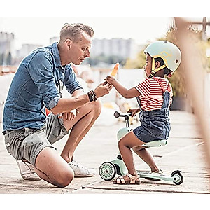 Scoot and Ride - Matte Finish Kid's Helmet with Adjustable Straps (Rose, XXS Small-Small) - Includes LED Safety Light and Soft Fleece Padding for Extra Protection