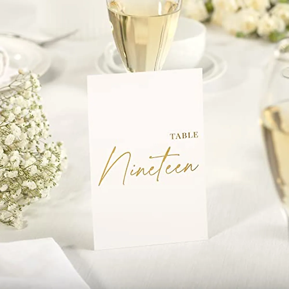 Twistionery Wedding Table Numbers - Gold Table Numbers for Wedding ...