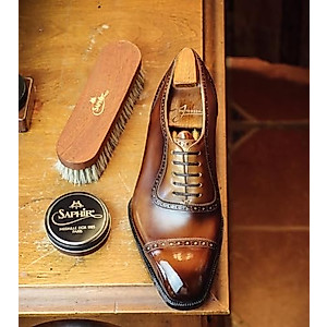 SAPHIR Medaille d’Or Pate De Luxe - Natural Wax Shoe Polish for Leather Shining - 50ml - Wax Yellow