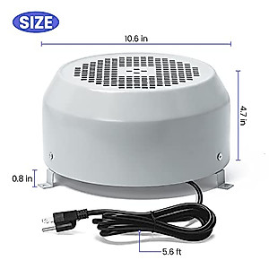 Briidea Air Dryer Made by Durable Material, Suitable for Ships, RVs, Storage Rooms