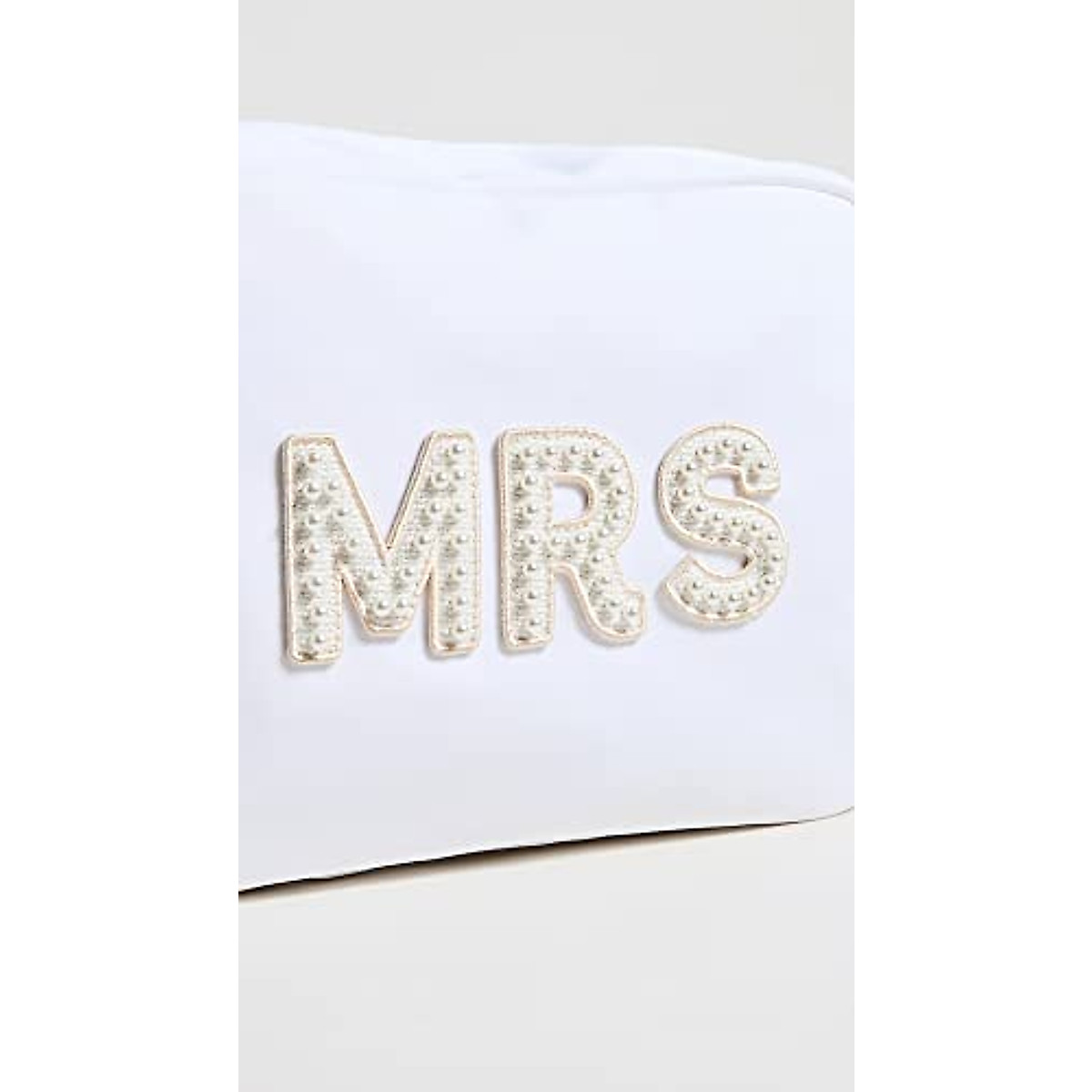 Stoney Clover Lane Women's Mrs Large Pouch, Blanc, White, Graphic, Metallic, One Size