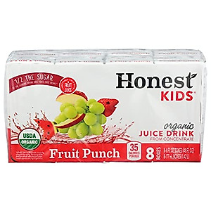 Honest Kids, Juice Fruit Punch Box Organic, 6 Fl Oz, 8 Pack