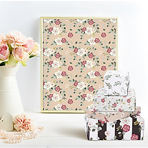 AnyDesign 12 Sheet Eucalyptus Leaves Wrapping Paper Watercolor Greenery Floral Gift Wrap Paper Folded Flat Green Leaves Art Paper for Wedding Birthday Party DIY Crafts Gift Wrapping, 19.7 x 27.6 Inch