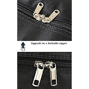 YiKitHom Extra Large Storage Duffle Bag with Zippers and Handles, Heavy Duty Large Capacity Big Long Black Duffle Bag for Travel - 42x23x13.5 Inch