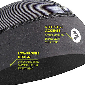Low-Profile Cooling Helmet/Hard hat Liner, Stretch Working Cap, Summer Sweat Wicking Skull Cap, Running Beanie Sun Protection