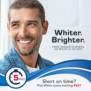Plus White Speed Whitening Gel - Works in 5 Minutes - Professional Teeth Whitening w/ Dentist Approved Ingredient (2 oz)