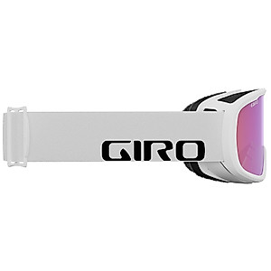 Giro Cruz Ski Goggles - Snowboard Goggles for Men, Women & Youth - Anti-Fog - OTG - White Wordmark Strap with Yellow Boost Lens