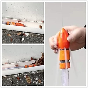 The Water Rocket, Sewer Jet Nozzle Pressure Washer Nozzle, Quick Connector Drain Cleaning Water Nozzle, fits any garden hose