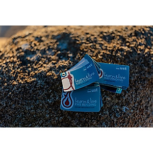 ust learn & live outdoor skills educational card set with durable, waterproof, compact design and storage case for hiking, camping and outdoor survival