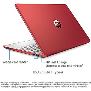 HP 15.6" HD Micro-Edge Laptop, Intel Pentium Gold 6405U up to 2.40 GHz, 16GB RAM, 256GB SSD, Webcam, USB Type-C, Ethernet, HDMI, Mytrix HDMI Cable, Win 10 Home S (Renewed)