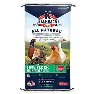 16% Flock Maintainer Pelleted Feed for Mixed Flocks of Poultry, 50 lb Bag