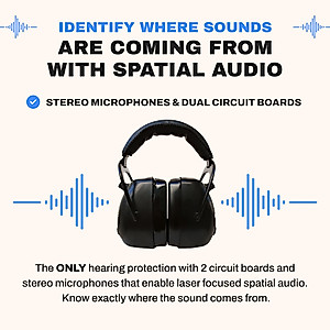 Pro Ears Gold II 30 Over-Ear Electronic Hearing Protection Headphones - Black, 30 NRR, Gel Ear Seals, DLSC Tech, Military Grade - Ideal for Shooting