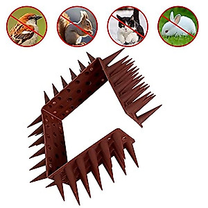 Bird Spikes, Bird Deterrent Spikes for Small Birds Pigeon Squirrel Raccoon Cats Crow Bird Repellent Spikes for Outside to Keep Birds Away