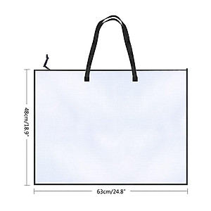 LKIRYUF Project Bag Heavy Duty Poster Bag With Carry Handles Waterproof Artist Carry Bag For Artists
