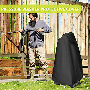Guisong Pressure Washer Cover, Waterproof& Dustproof Covers for Power Washer, Protective Outdoor Cover for Electric High Pressure Cleaner 17.8" x 17.8" x 34.2"