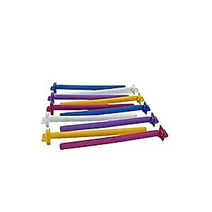 5 Bird Cage Perches Canary Parakeet Budgie Finch Plastic 8 Inches Multicolor