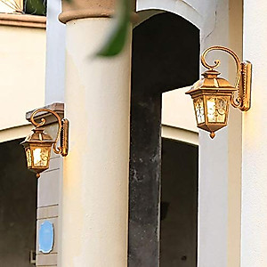 YRBDSA Outdoor Wall Lantern Porch Light Outdoor Waterproof Aisle Garden Home Balcony Villa Outdoor Gate Courtyard Corridor