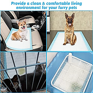 Fhiny Rabbit Pee Pads, 18" x 24" 50 PCS Guinea Pig Disposable Cage Liner Leak-Proof Super Absorbent Potty Training Pad with Quick-Dry Surface for Bunny Cat Puppy or Other Small Animals