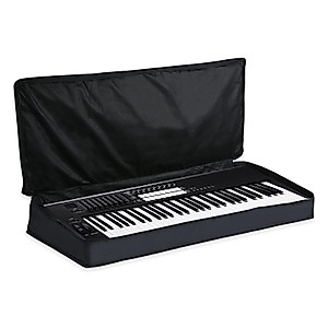 LOLUNUT 61 Key Keyboard Bag Thickened Waterproof Electronic Piano Cover Case for Electronic (Black)