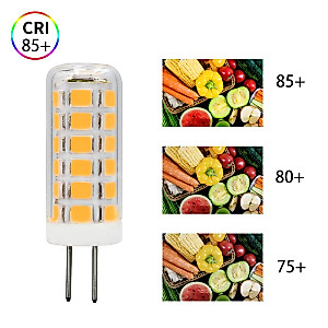 Dimmable G4 LED Light Bulbs, G4 Bi-Pin Base Lamps AC120V(Do Not Fit 12V Low Voltage) 2.5W(25W Equivalent) 260 Lumen Warm White 3000K for Home Lighting Landscape Light Ceiling Lights Chandelier, 6-Pack