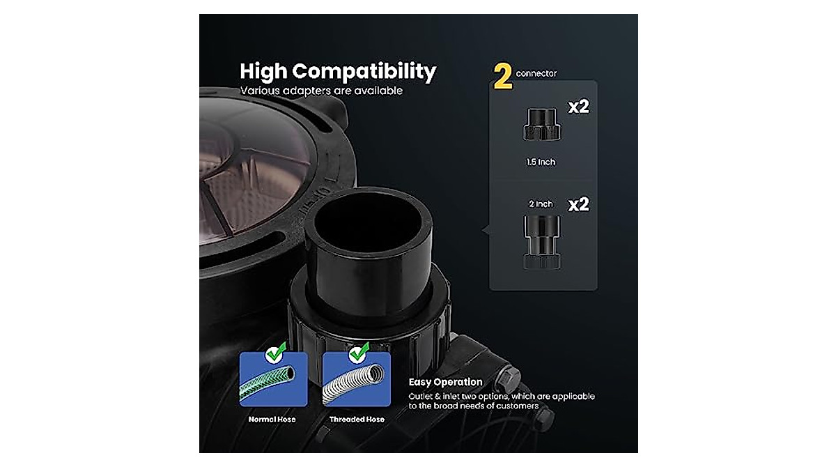 VIVOHOME 2.0 HP Pool Pump: Efficient & Durable Performance