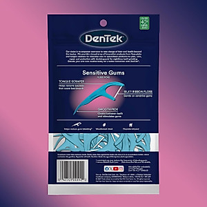 DenTek Comfort Clean Silk Floss Picks, Fresh Mint, 90 Count