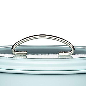 Kitchen Craft Living Nostalgia 3-Tier Metal Cake Storage Tin, 22 x 27 cm (8.5 x 10.5 Inches) - Vintage Blue