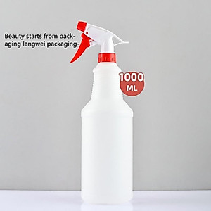 Empty Spray Bottles, Water Spray Bottles for Cleaning, 500-1000ml Refillable Sprayer Bottles, Hand Trigger Empty Spray Bottles for Gardening and Home Cleaning (red 500ml)