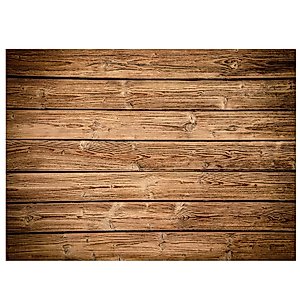 Buryeah 8 x 6 ft Wood Backdrop Brown Wood Wall Background Wooden Rustic Photo Backdrop Fabric Polyester Photography Backdrop Supplies for Party Wedding Baby Photoshoot